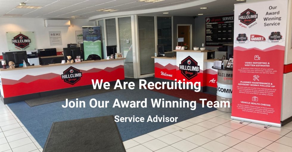 We are Recruiting – Service Advisor - Hillclimb